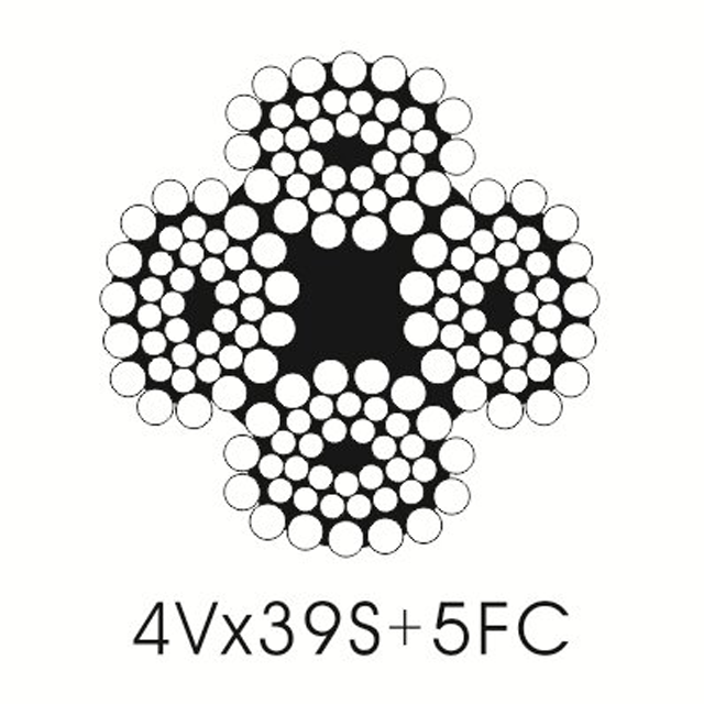 4 Strand Flat NO-rotating Steel Wire Rope (Ungalvanized and Galvanized ...